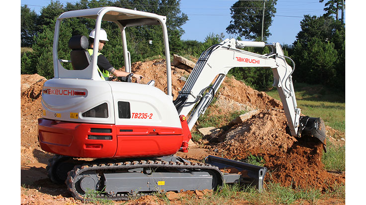 Takeuchi introduces compact hydraulic excavator - Lawn & Landscape